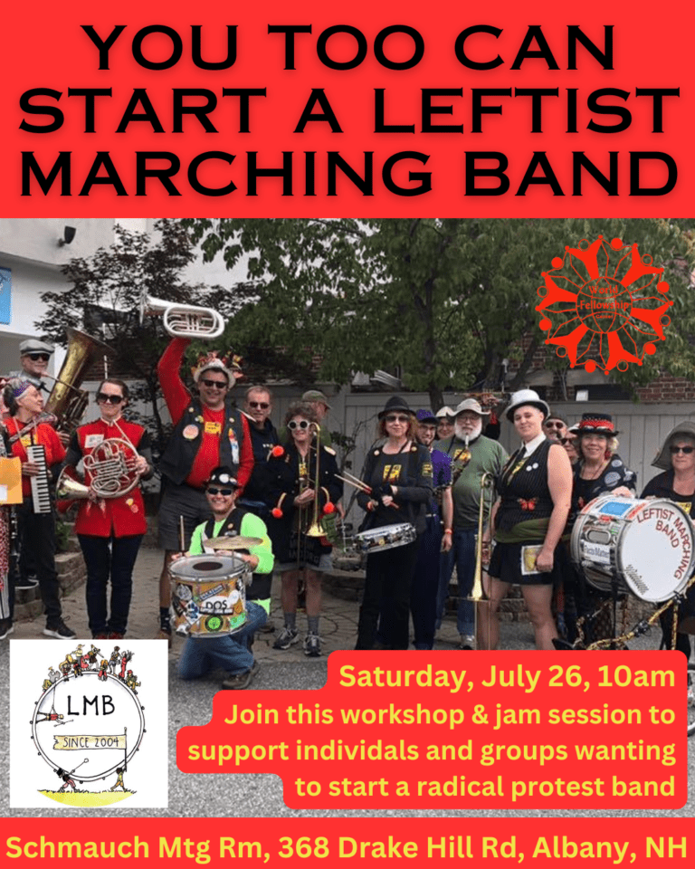 How to Start a Leftist Marching Band (Workshop) – World Fellowship Center