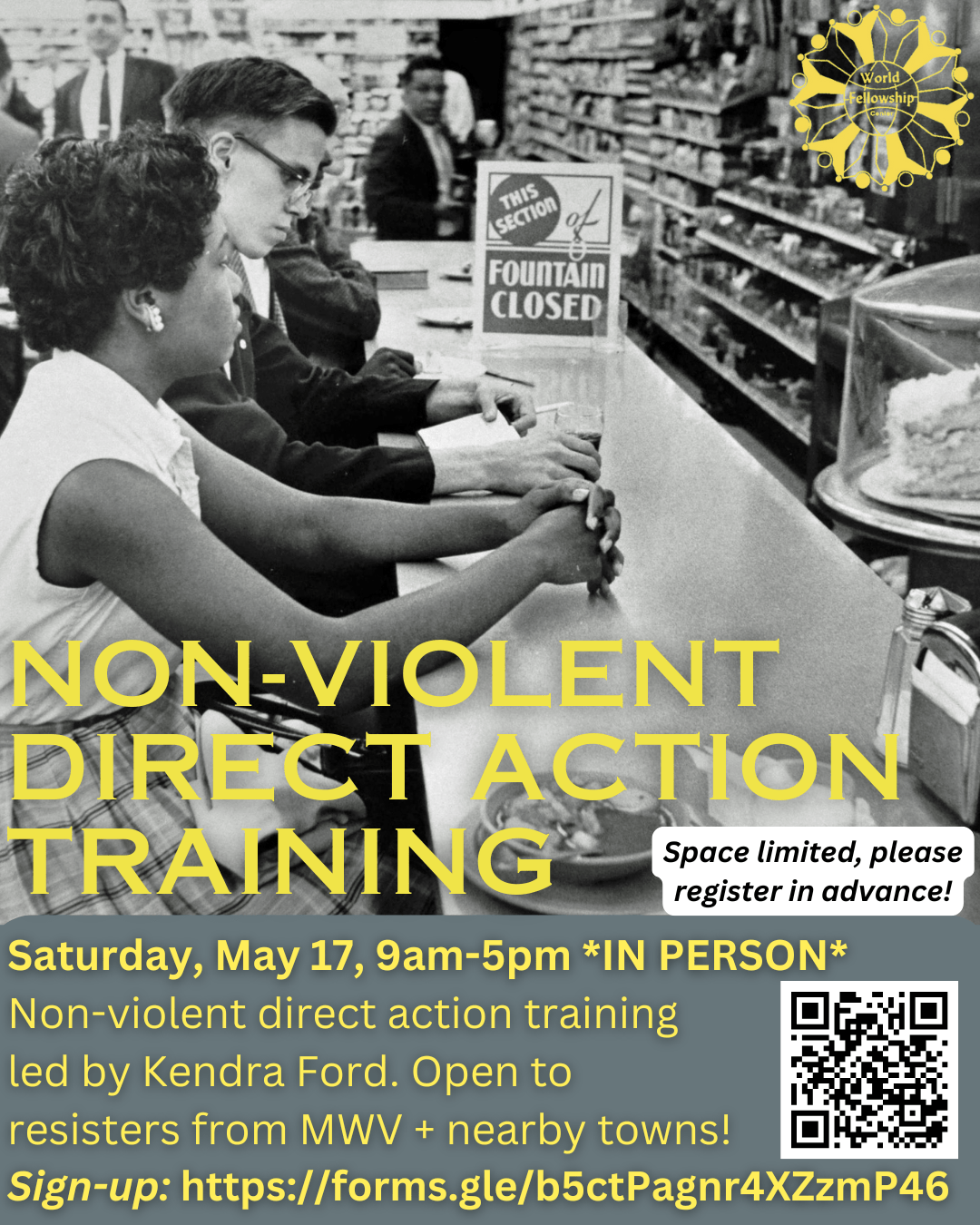 Non-Violent Direct-Action Training (Kendra Ford) – World Fellowship Center