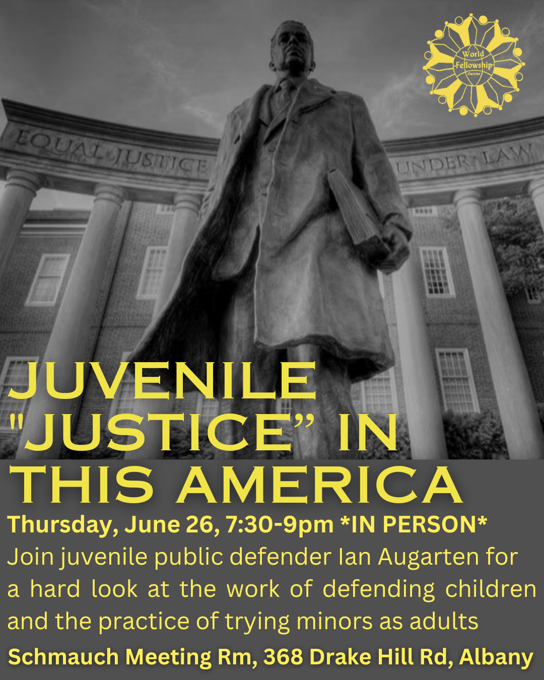 Juvenile “Justice” in this America (Ian Augarten, Maryland Office of ...
