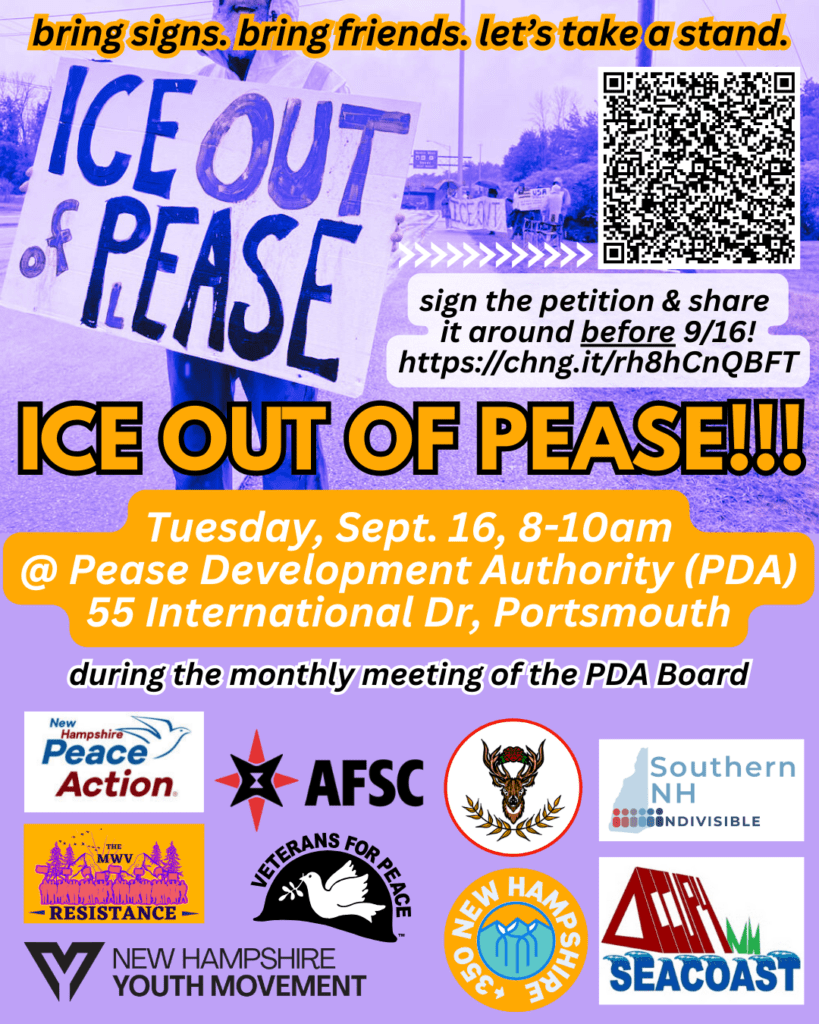 ICE Out of Pease: Demonstration in Portsmouth **OUTSIDE EVENT** – World ...